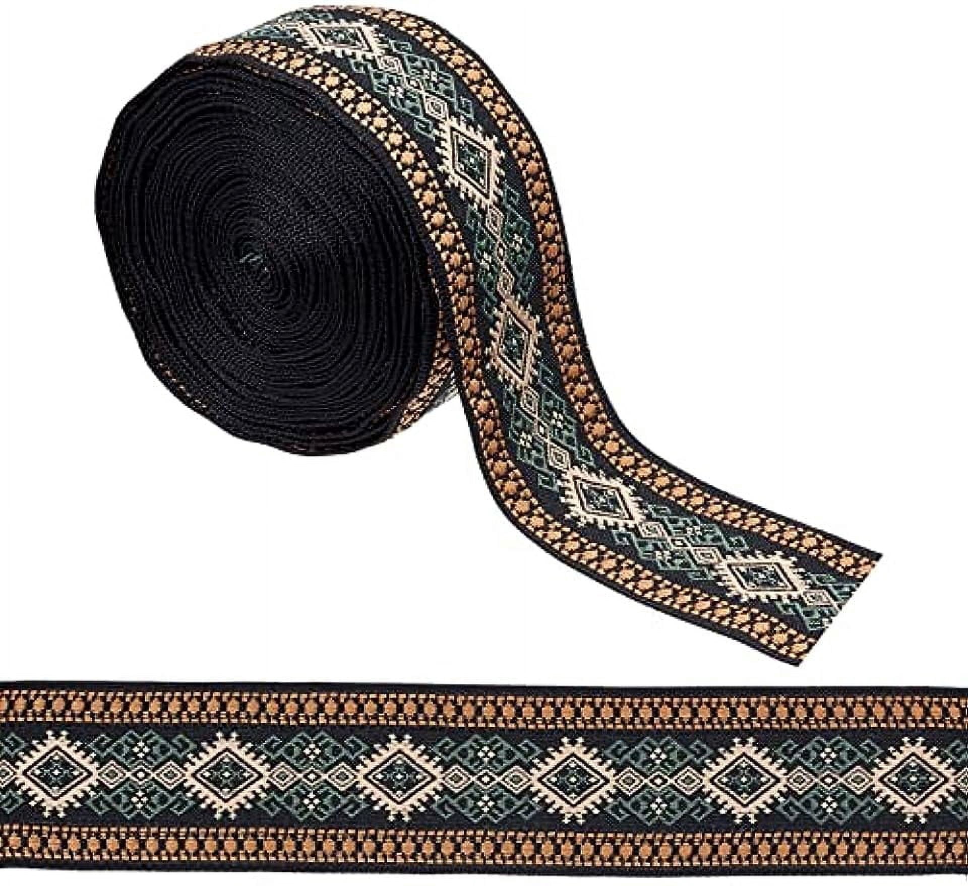 1.5 Inch Vintage Jacquard Ribbon Ethnic Style Embroidery Polyester ...