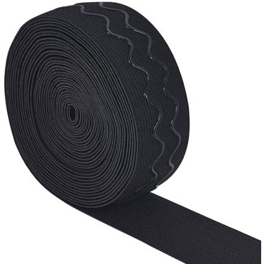 Flat Elastic Cord/Band with Rubber Inside Webbing Garment Sewing ...