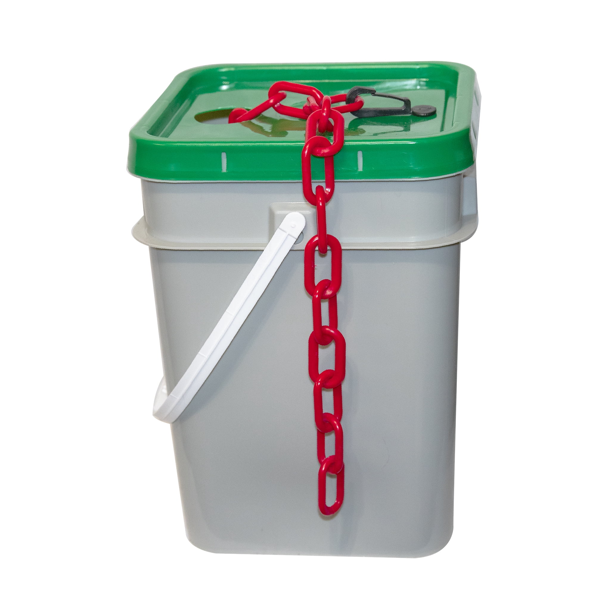 1.5 Inch x 300 Feet Red Plastic Safety Chain Pail - Walmart.com