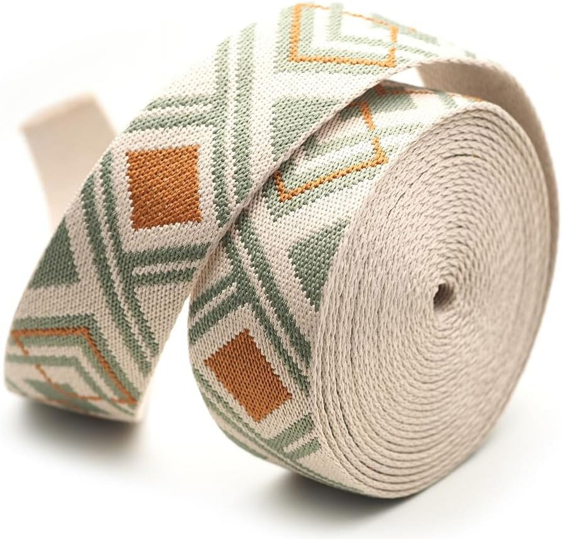 1.5 Inches Bohemian Style Cotton Poly Webbing Strap, Strong Webbing for ...