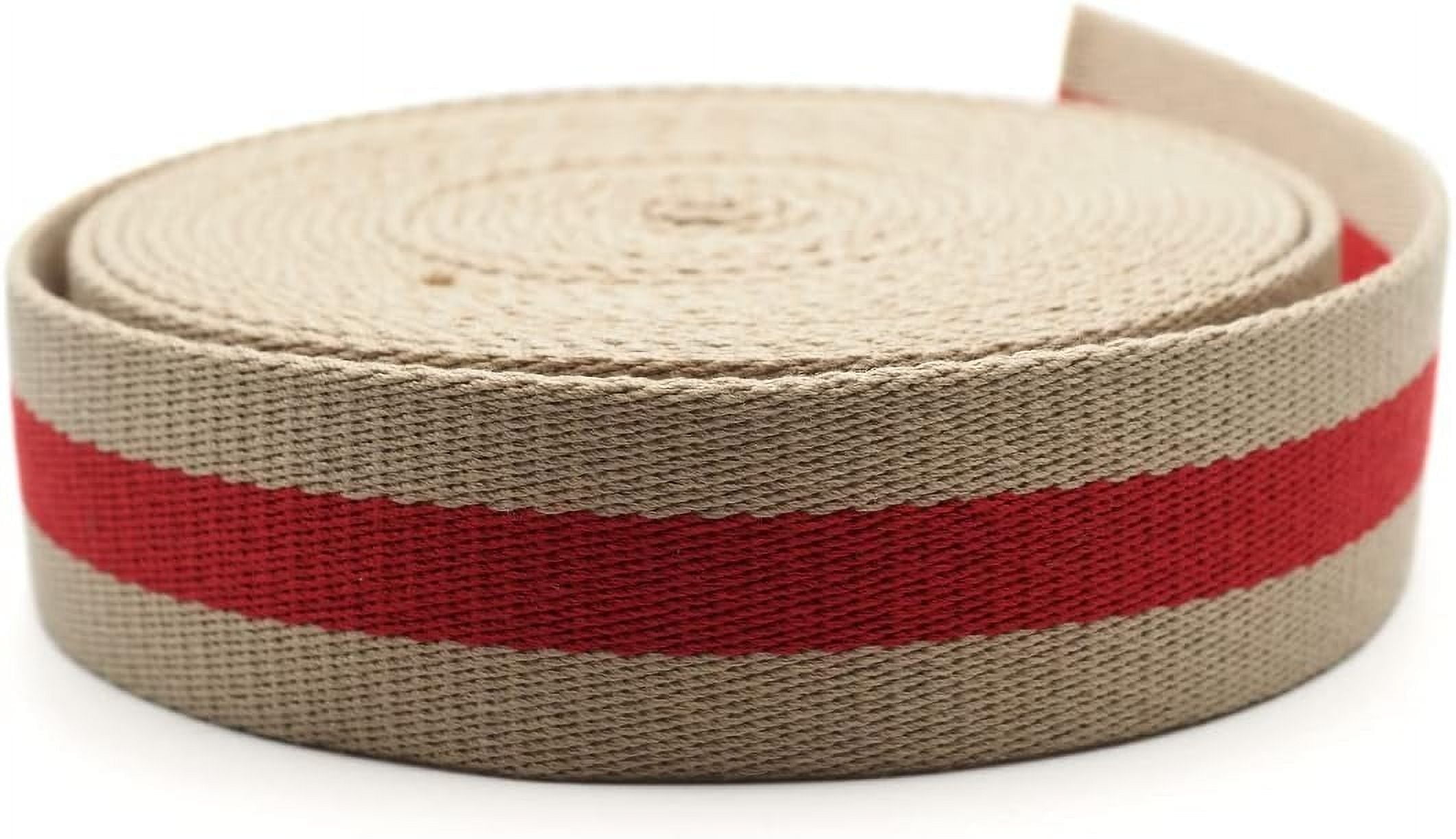 CRAFTME STUDIO Cotton Webbing Strap, Two-Tone Heavy Webbing for Bags ...