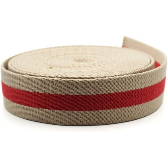 CRAFTME STUDIO Cotton Webbing Strap, Two-Tone Heavy Webbing for Bags ...
