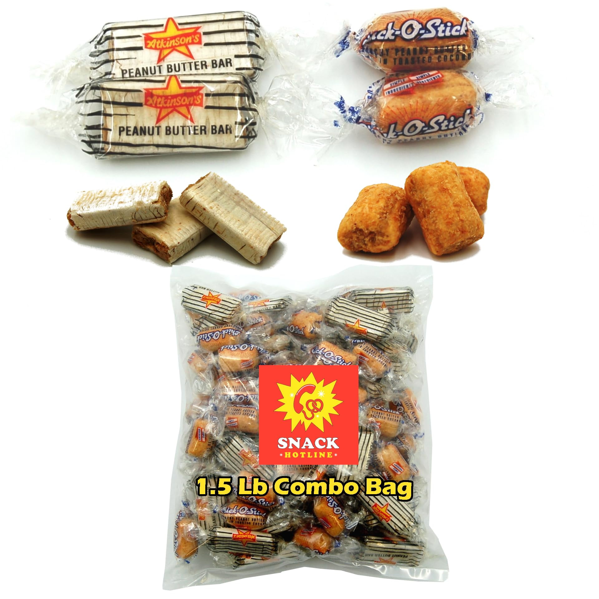 1.5 Lb Bag Chick-O-Stix BCF26 Nuggets and Peanut Butter Bars - 50/50 of ...