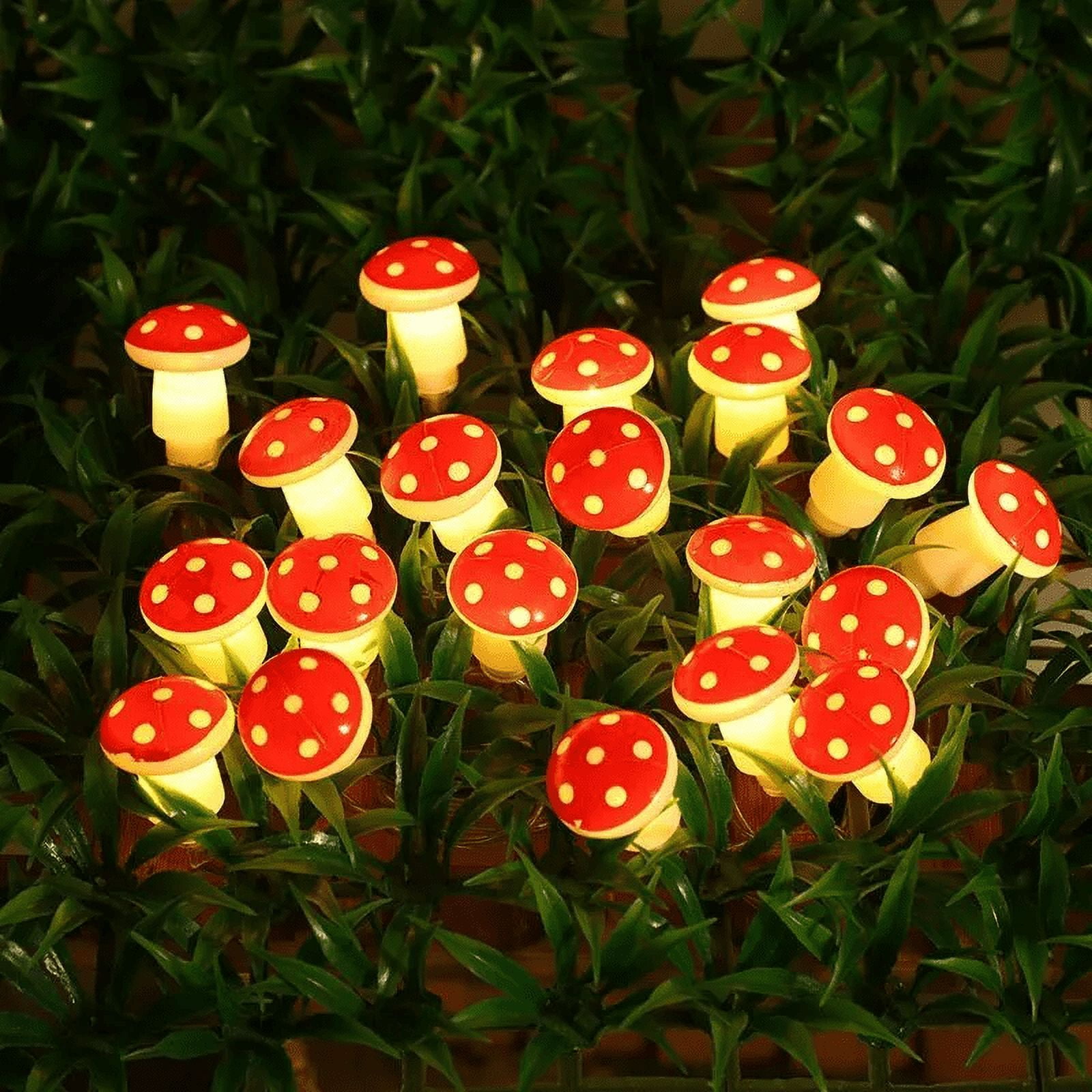 1.5 Meters 10 Led Mushroom String Lights,Cute Decorative Lights With ...