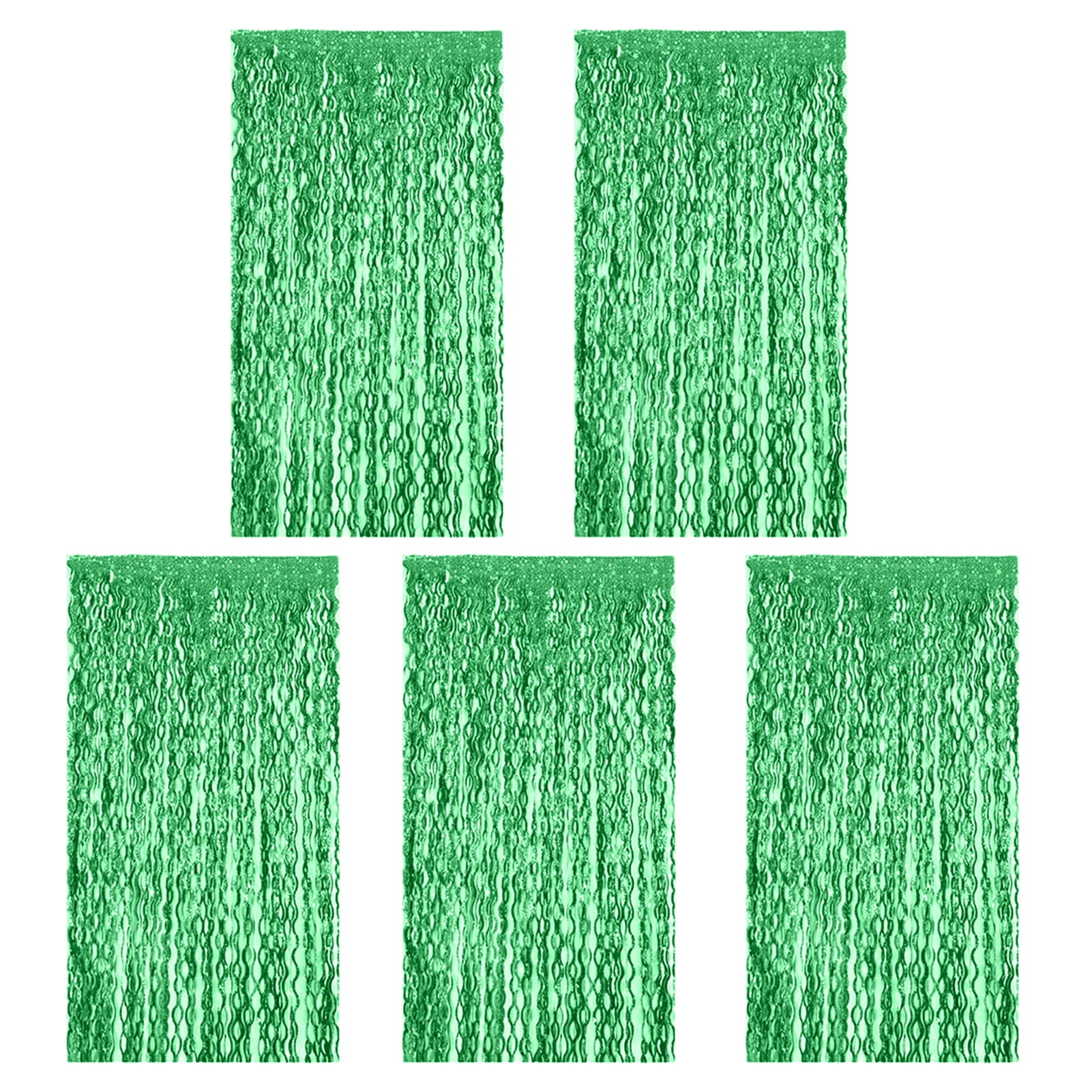 1/5 Packs 1x2m Fringe Rain Curtain Streamers Backdrop Tinsel Foil ...