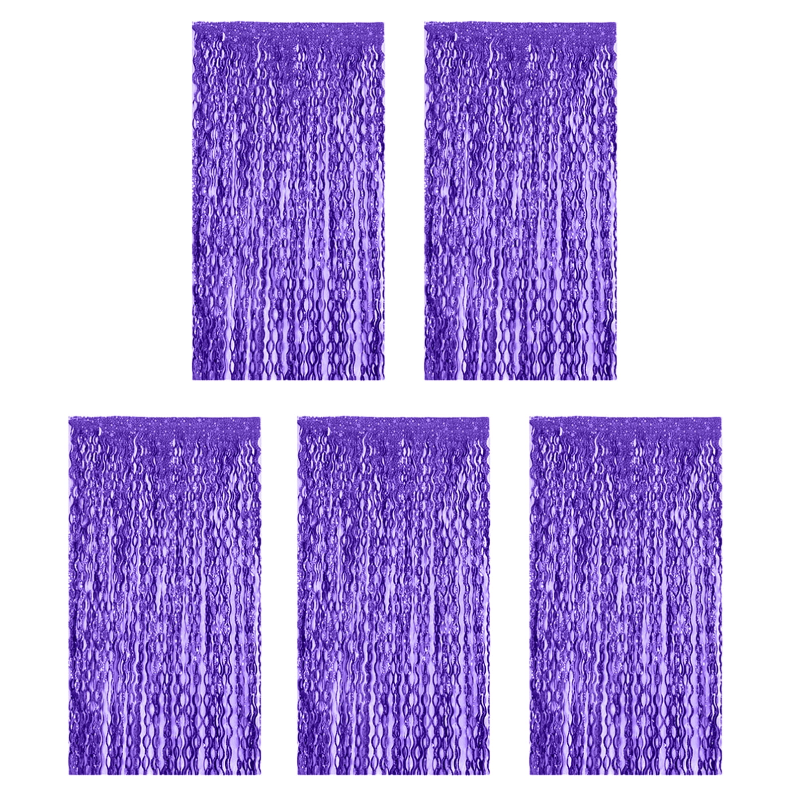 1/5 Packs 1x2m Fringe Rain Curtain Streamers Backdrop Tinsel Foil ...