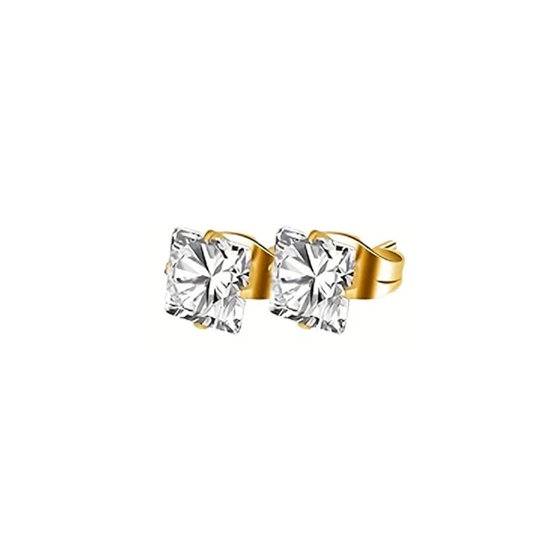 1-5 Pairs Stainless Steel Earrings Cross Dangle Hinged Earrings, Cubic ...