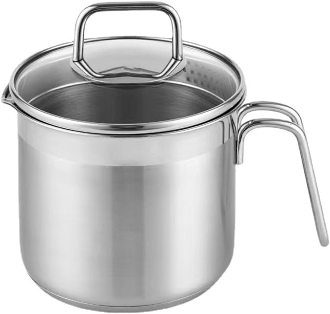 1.5 Quart Stainless Steel Saucepan With Pour Spout, Saucepan With Lid ...