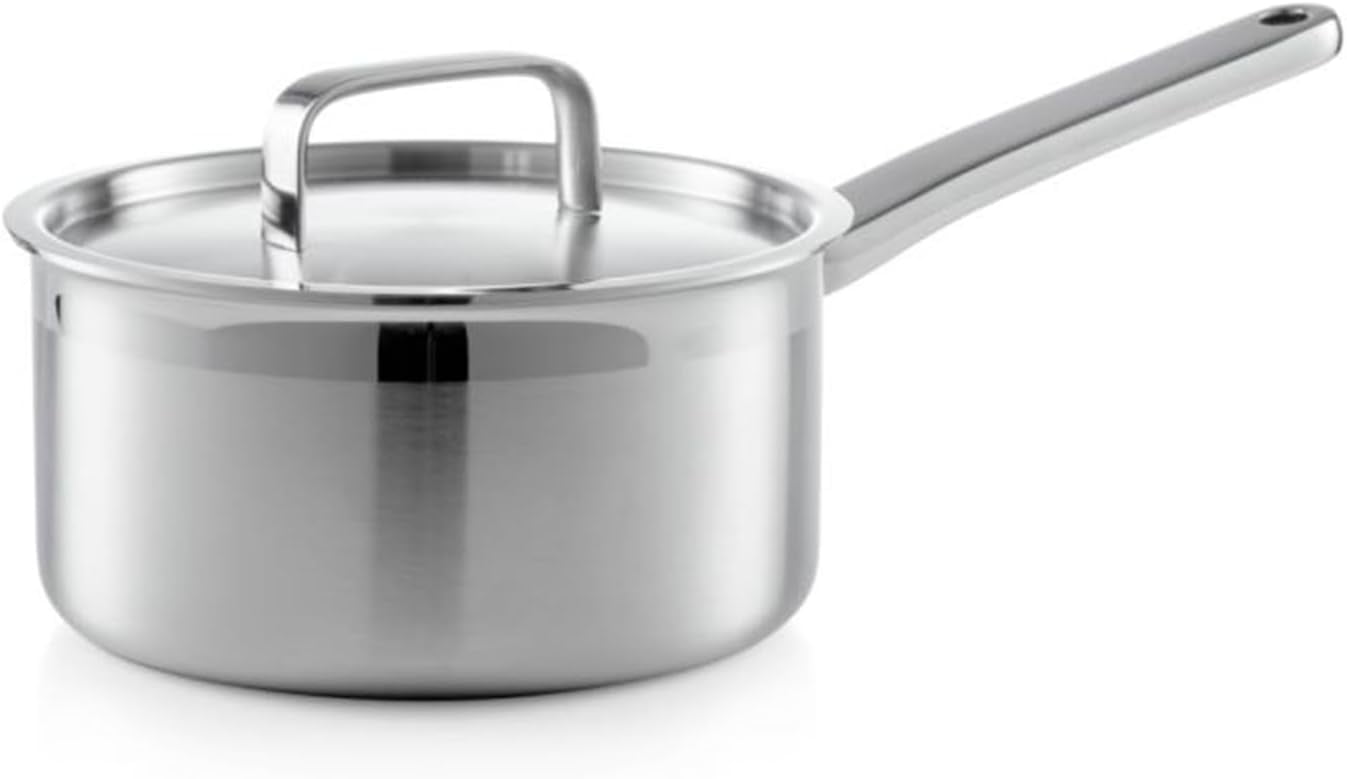 1.5 Quart Stainless Steel Saucepan With Pour Spout, Saucepan With Lid ...