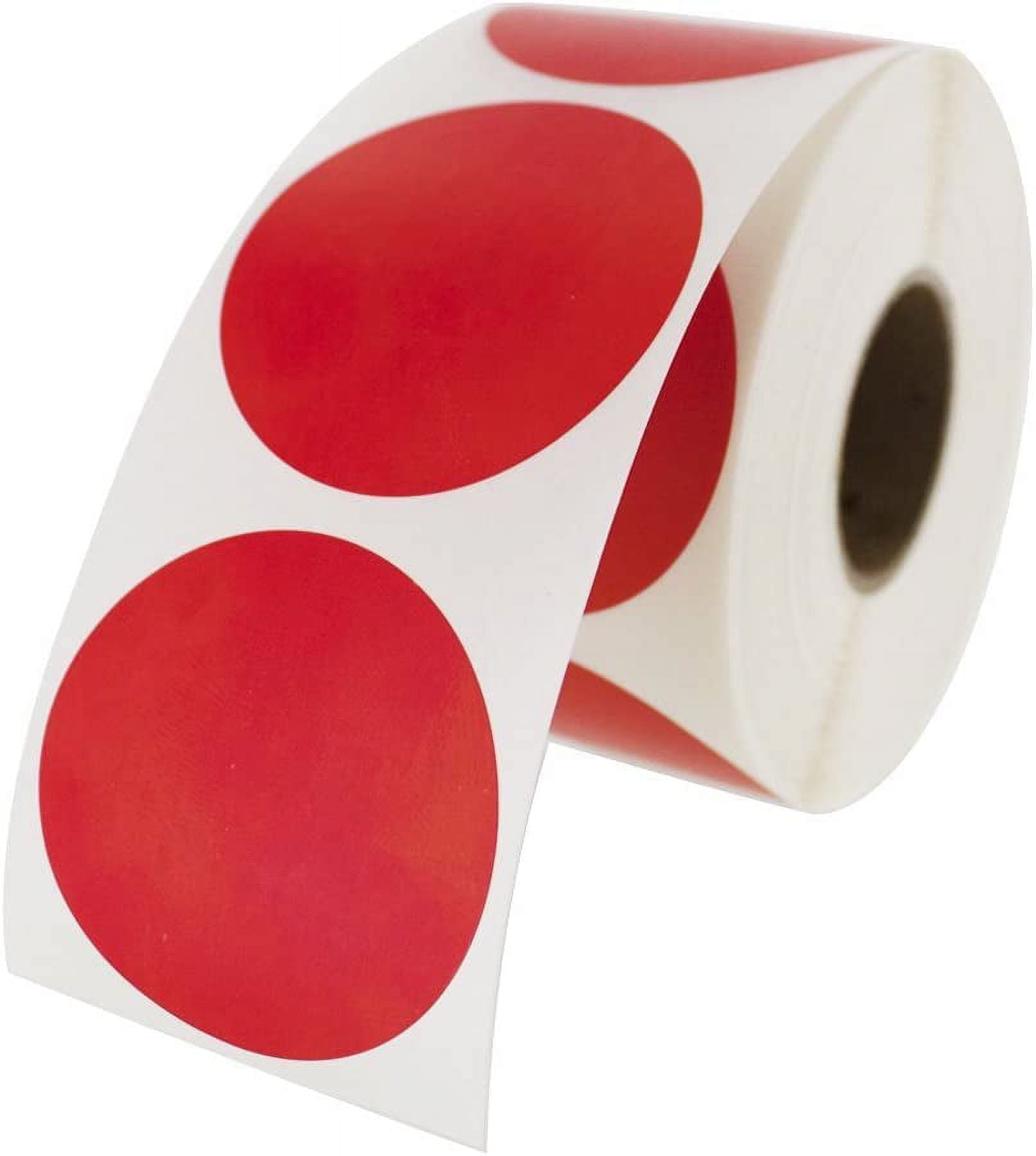 | 1.5" Red Inventory Dot Labels (500 Stickers Per Roll) - Walmart.com