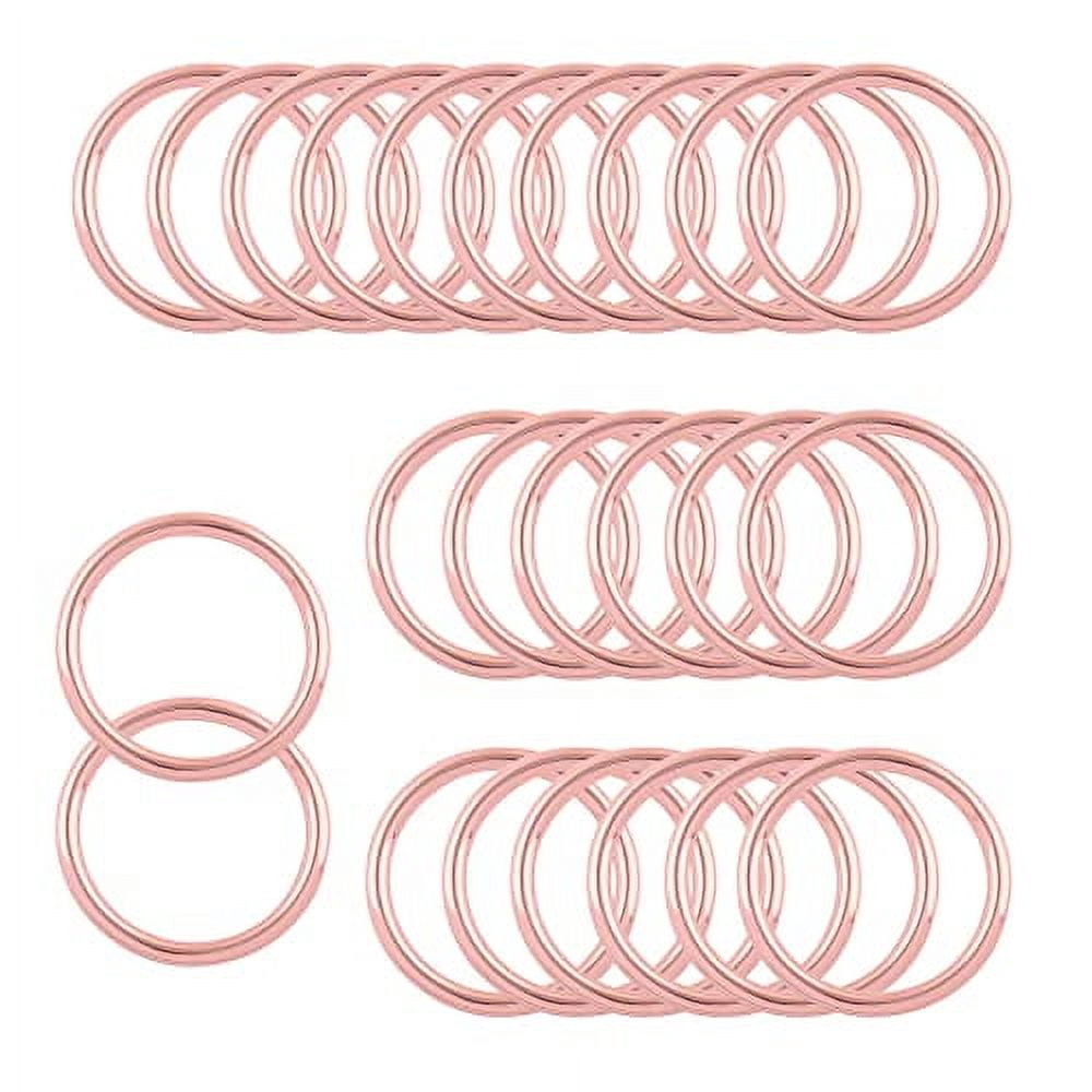1.5" Rose Gold Multi-Purpose O-Rings Fasteners - Heavy Duty Round ...