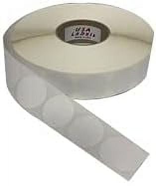 1.5" Round White Litho Paper Tabs/Wafer Seals - Roll of 5,000 ...
