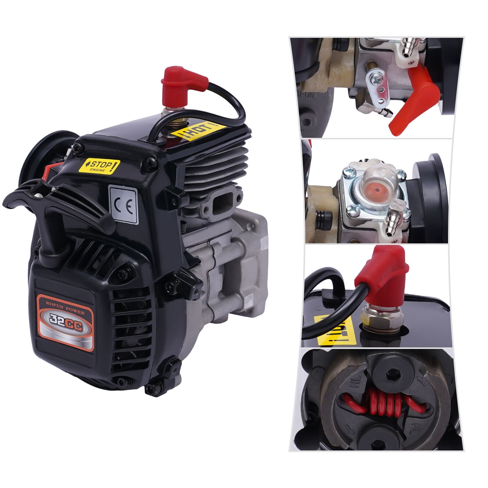 1/5 Scale RC Car 32CC 4 Bolt Gas Engine HPI ROVAN Baja KM 5B 5T SS 5SC ...