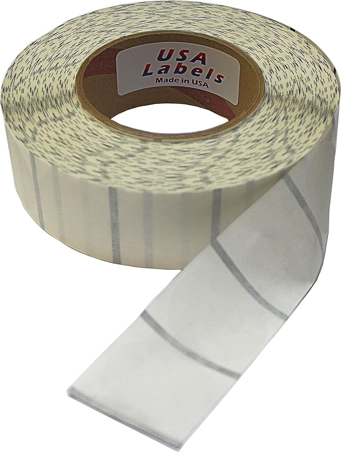 1.5" Wafer Tab Seals - Roll of 2,500 (Translucent Non-perforated ...