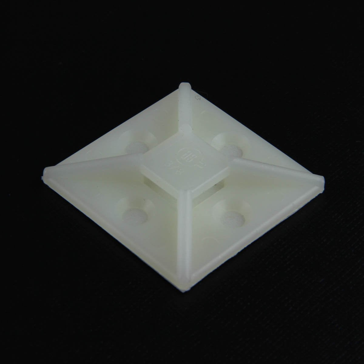 1.5" White Super-Stick Cable Tie Mounts - (pack of 10) - Walmart.com