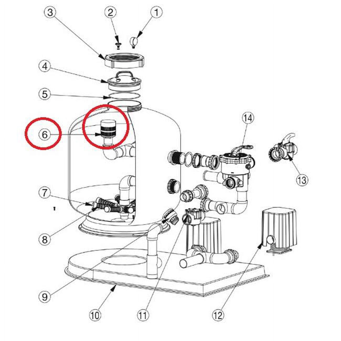 1.5 in. FPT Diffuser for Floating Bead Filter - Walmart.com