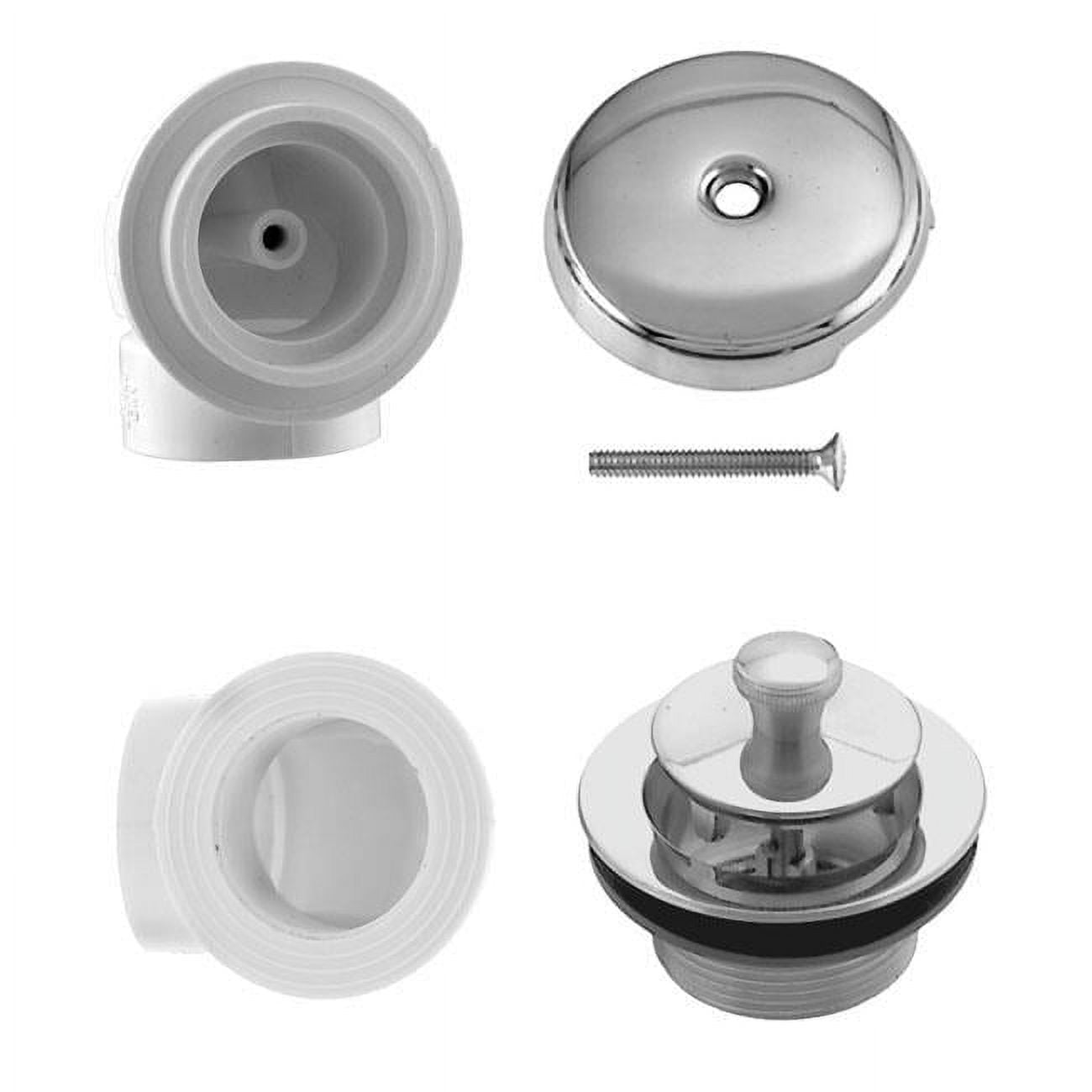 1.5 in. Schedule 40 PVC Twist & Close Plumbers Pack, PVD Polished Brass ...