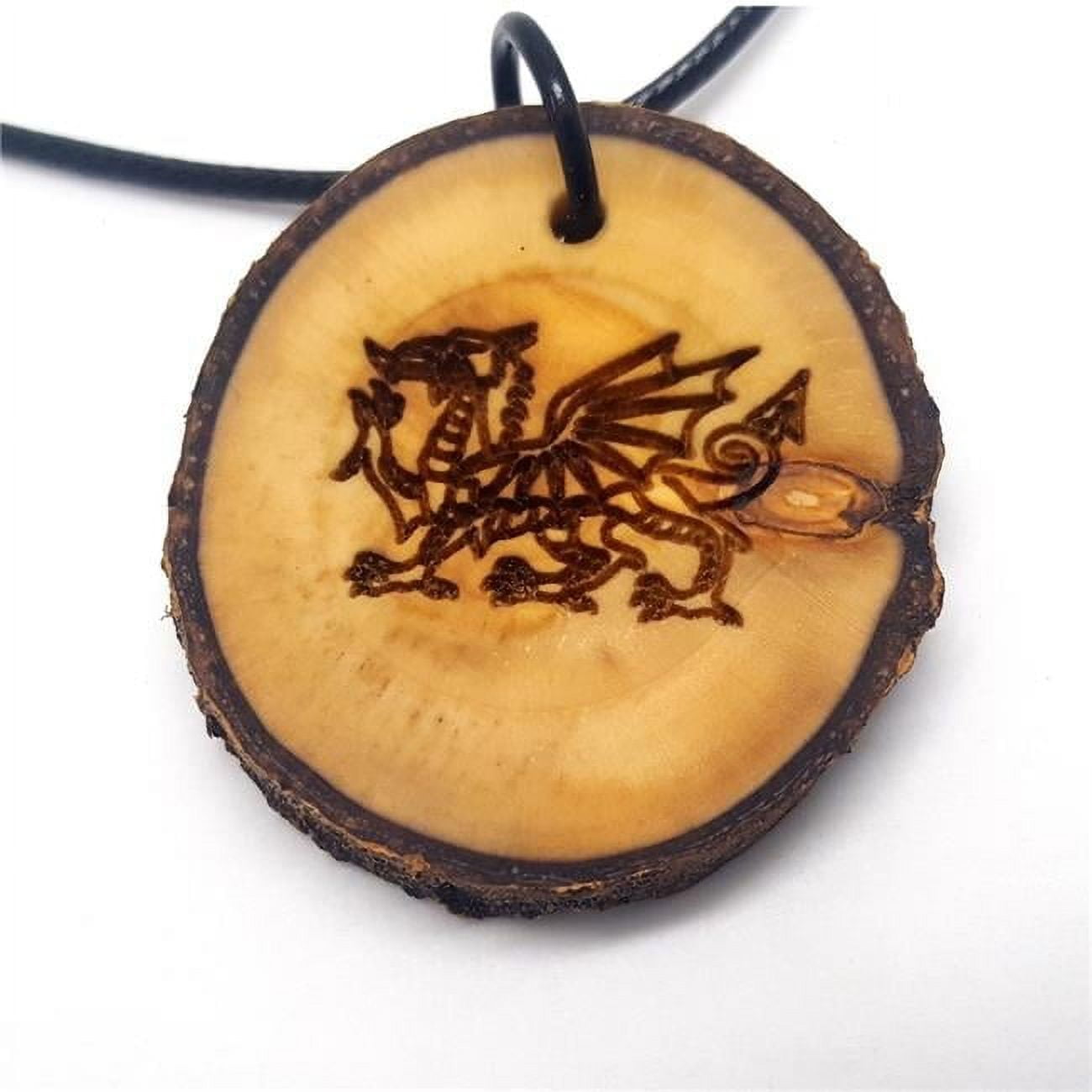 1.5 in. Welsh Dragon Wooden Pendant Necklace - Walmart.com