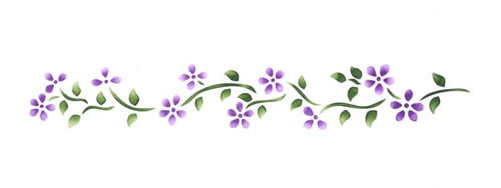 1.5 inch Floral Border Wall Stencil SKU #215A by Designer Stencils ...
