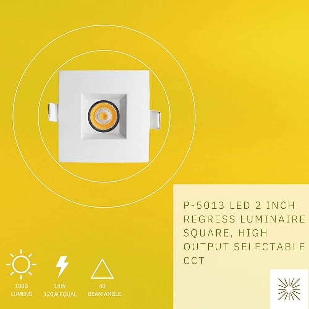 1.5 inch Trimless Square Black Downlight Luminaire, LED Recessed Light ...