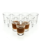 BCnmviku 1.5 oz Clear Shot Glasses Set, Heavy Base, Balanced Measuring ...