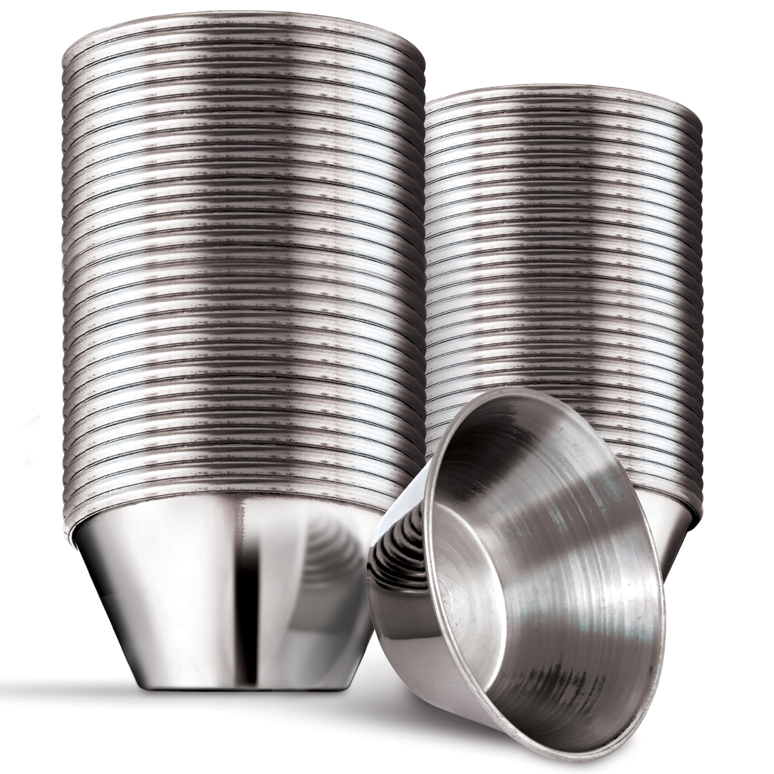 1.5 oz Stainless Steel Condiment Cups (24 Pack), Individual Portion ...