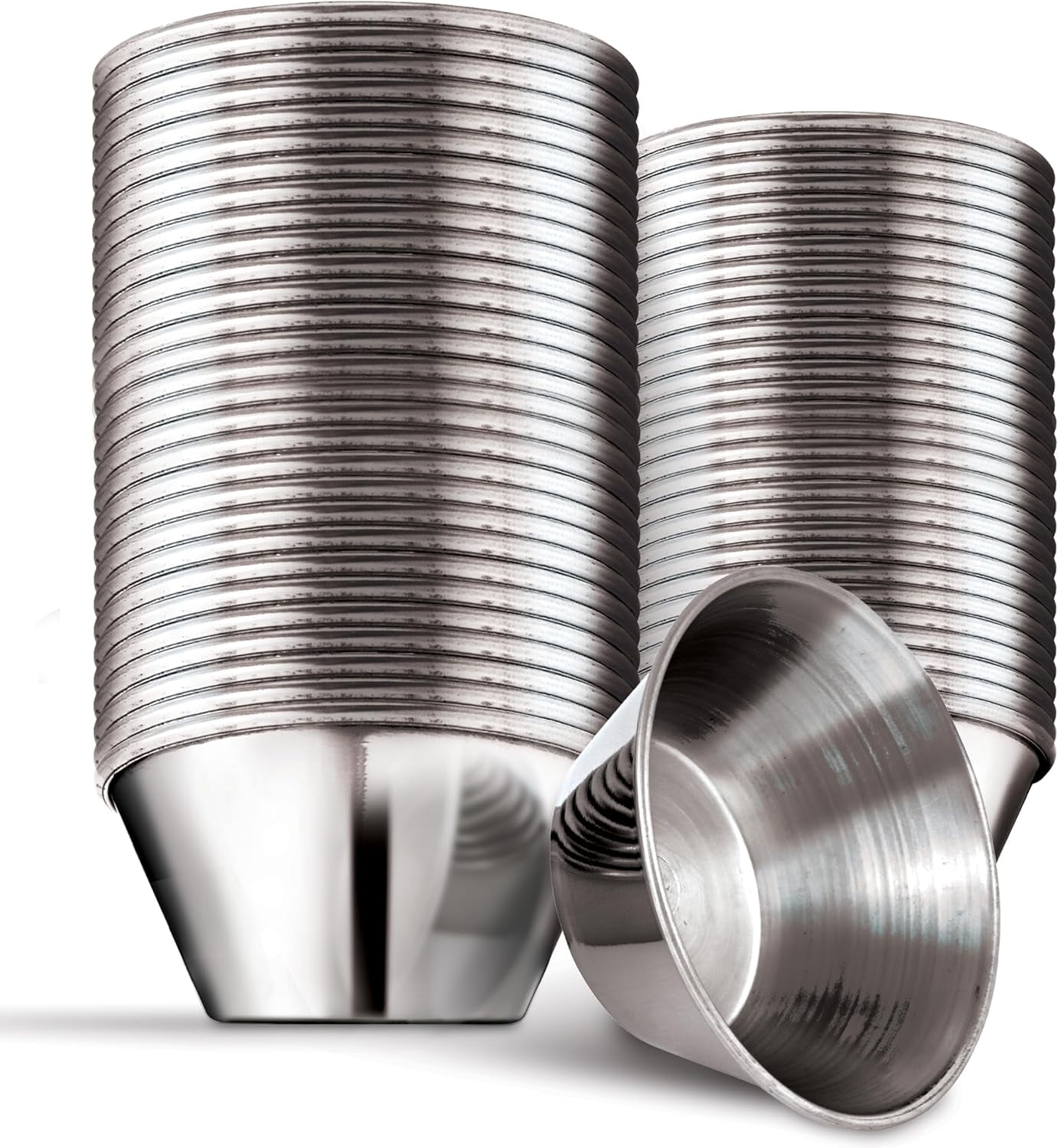 1.5 oz Stainless Steel Condiment Cups (24 Pack), Individual Portion ...