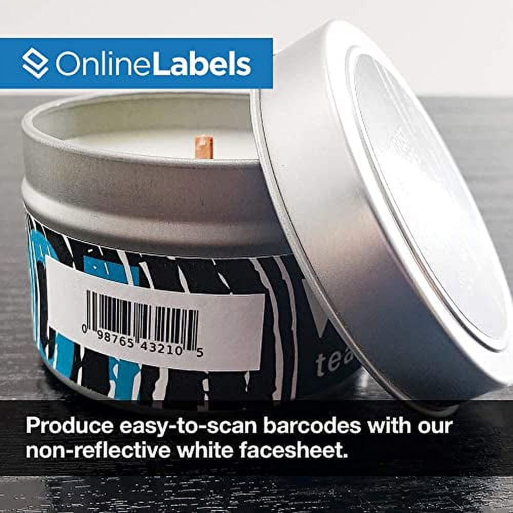 1.5 x 0.5 Extra Strength Barcode Labels - Pack of 10,000 Labels, 100 ...