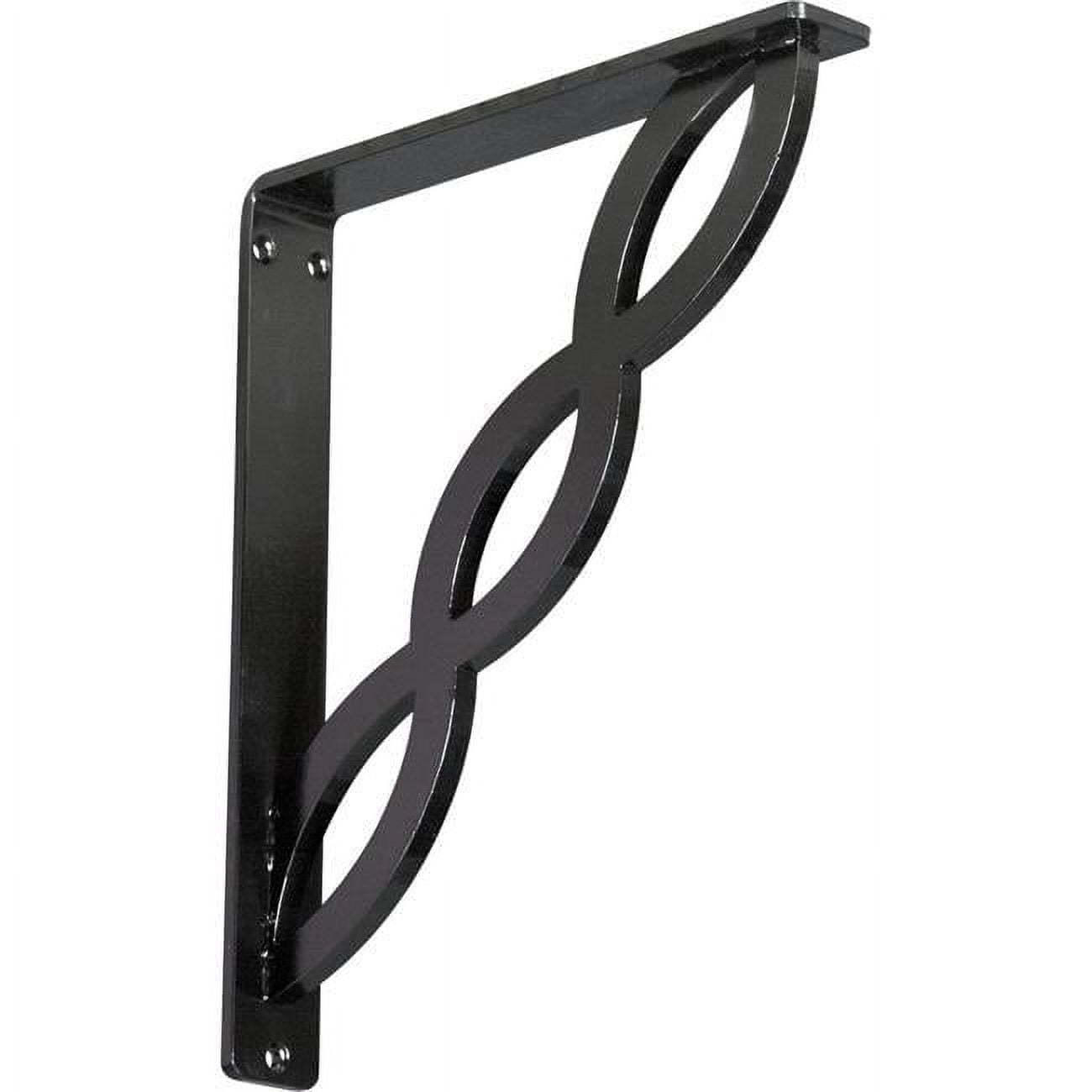 1.5 x 10 x 12 in. Loera Wrought Iron Bracket - Single Center Brace ...