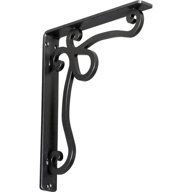 1.5 x 10 x 12 in. Orleans Wrought Iron Bracket - Single Center Brace ...