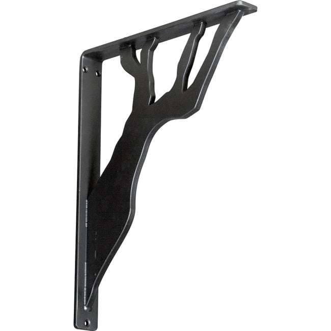 1.5 x 12 x 15 in. Damon Wrought Iron Bracket - Single Center Brace ...