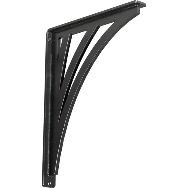 1.5 x 12 x 15 in. Nevio Wrought Iron Bracket - Single Center Brace ...