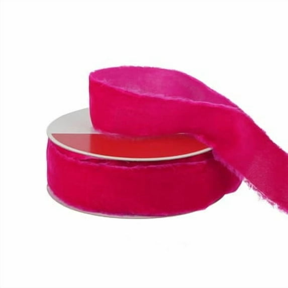 1.5" x 15ft. Hot Pink Velvet Ribbon by Celebrate It® - Holiday and ...