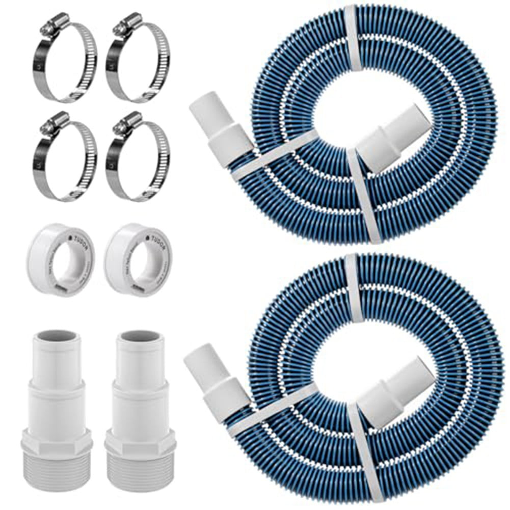 1.5\" x 5' Above Ground Pool Hose Kit - Filter Pump Vacuum Skimmer ...