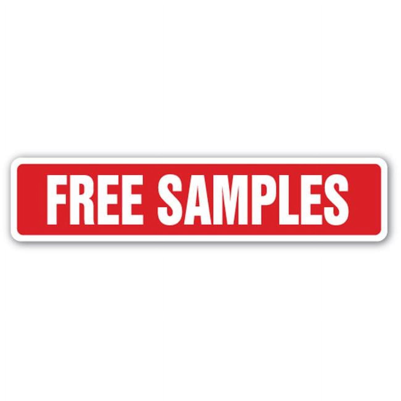 1.5 x 7 in. Free Samples Street Decal - Giveaways Sampler Consumer ...