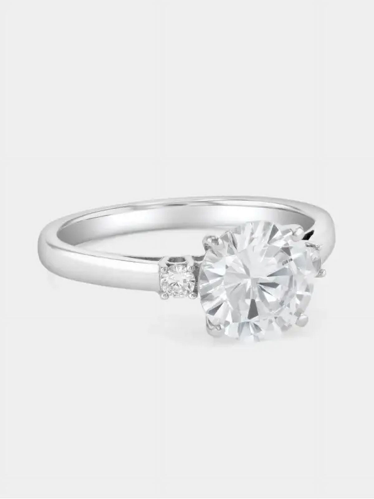 1.50 CT Round Cut Ring Best Engagement Ring Cubic Zirconia Solitaire ...