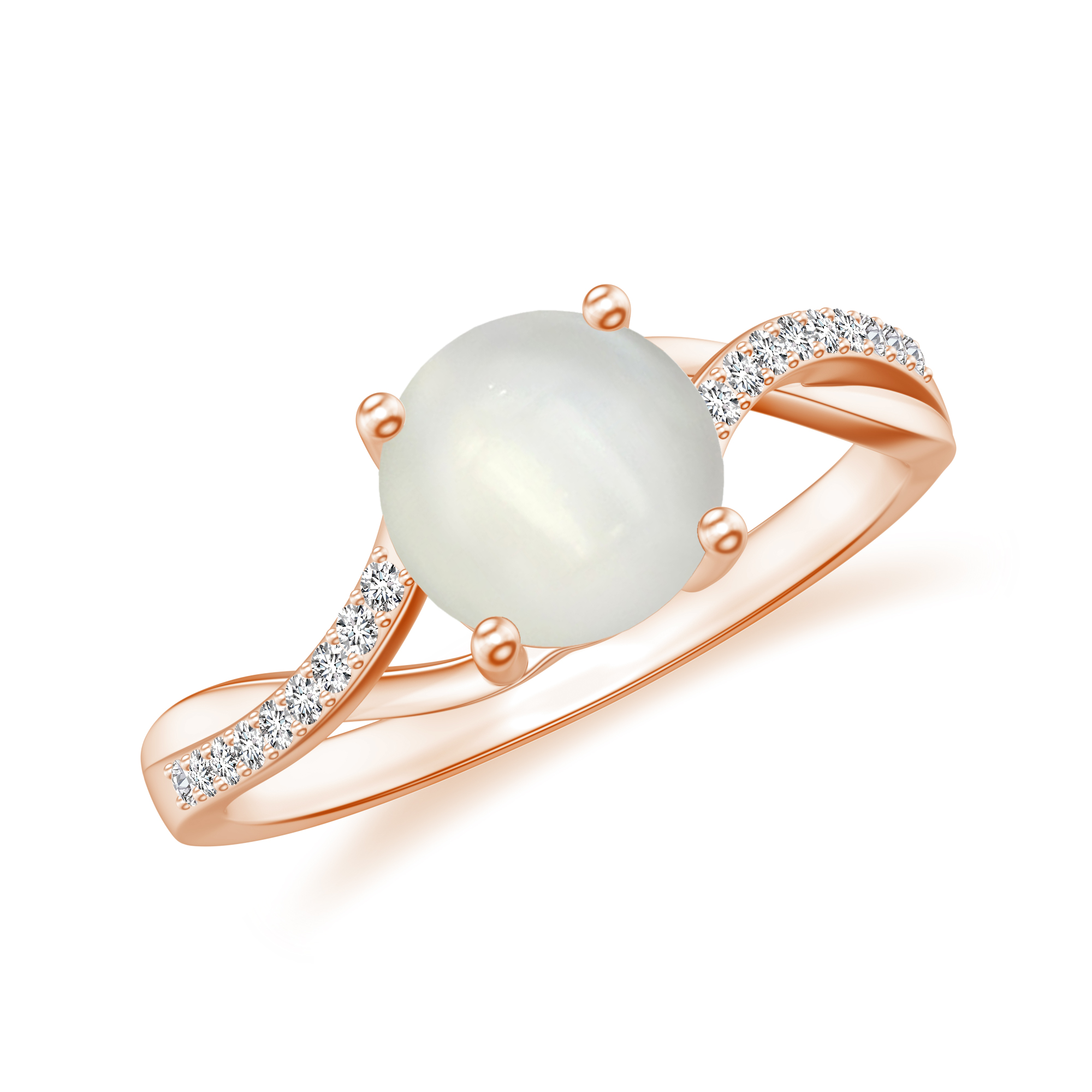 1.50 CT Round Solitaire Engagement Ring Moonstone Wedding Anniversary ...