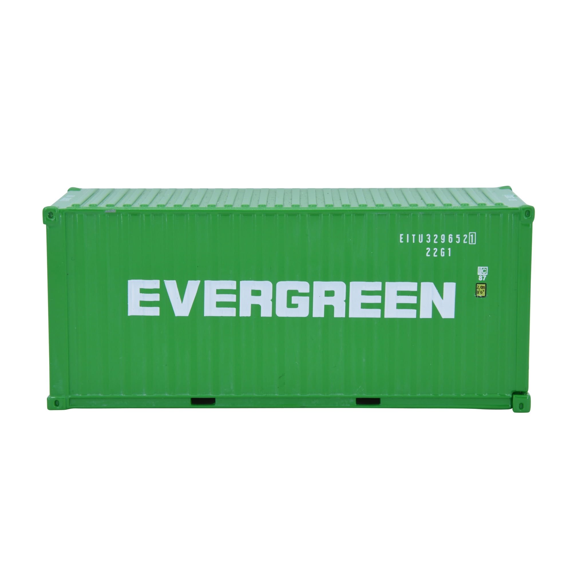 1:50 EVERGREEN 20GP Metal Shipping Container Model Toy Home Office ...