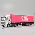 1:50 Scale Alloy Diecast Container Transport Truck Model, Simulated ...