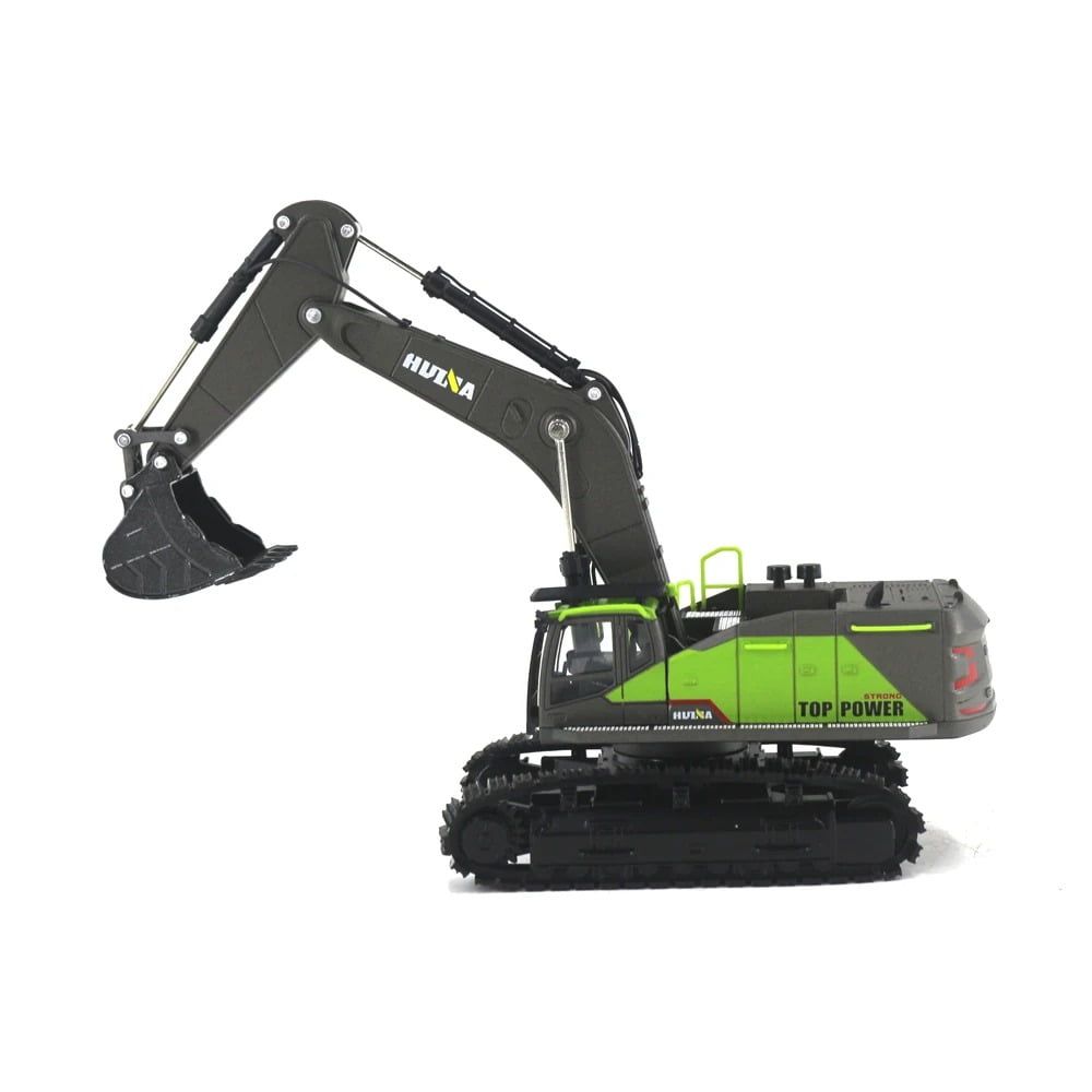 1/50 Scale Diecast Green Excavator Construction Toy Model Vehicle ...