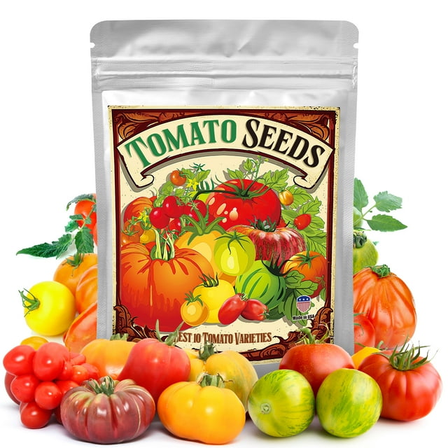1,500+ Tomato Seeds, Vegetable Seed for Planting Indoor Outdoor, 10 ...
