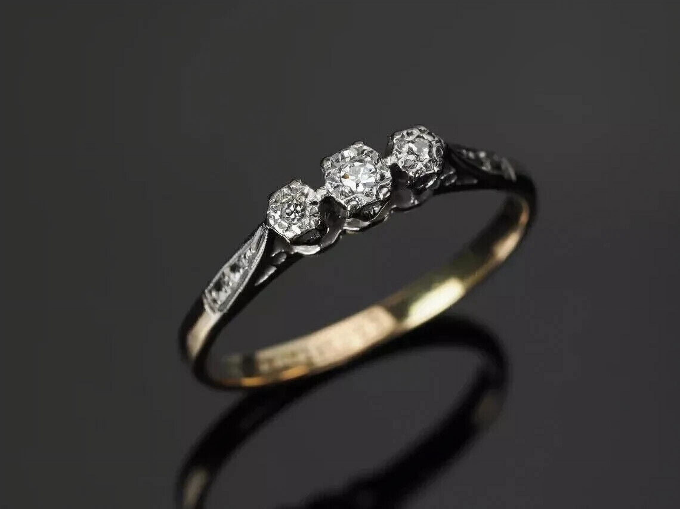 1.50Ct Round Cut Lab-Created Diamond Women's Engagement Ring 14k Yellow ...