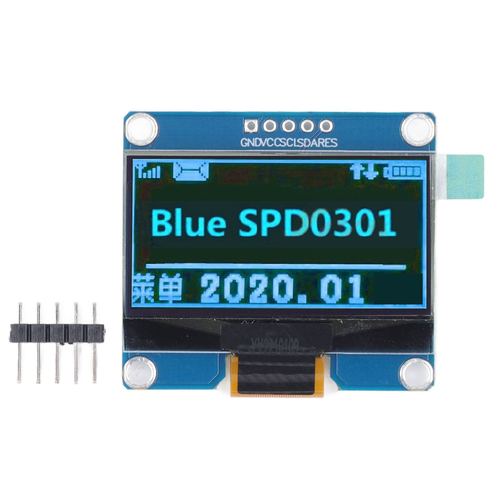 1.54 Inch Display Module 5 Pin IPS SPD0301 IC 128x64 Resolution SPI IIC Interface Organic Light ...