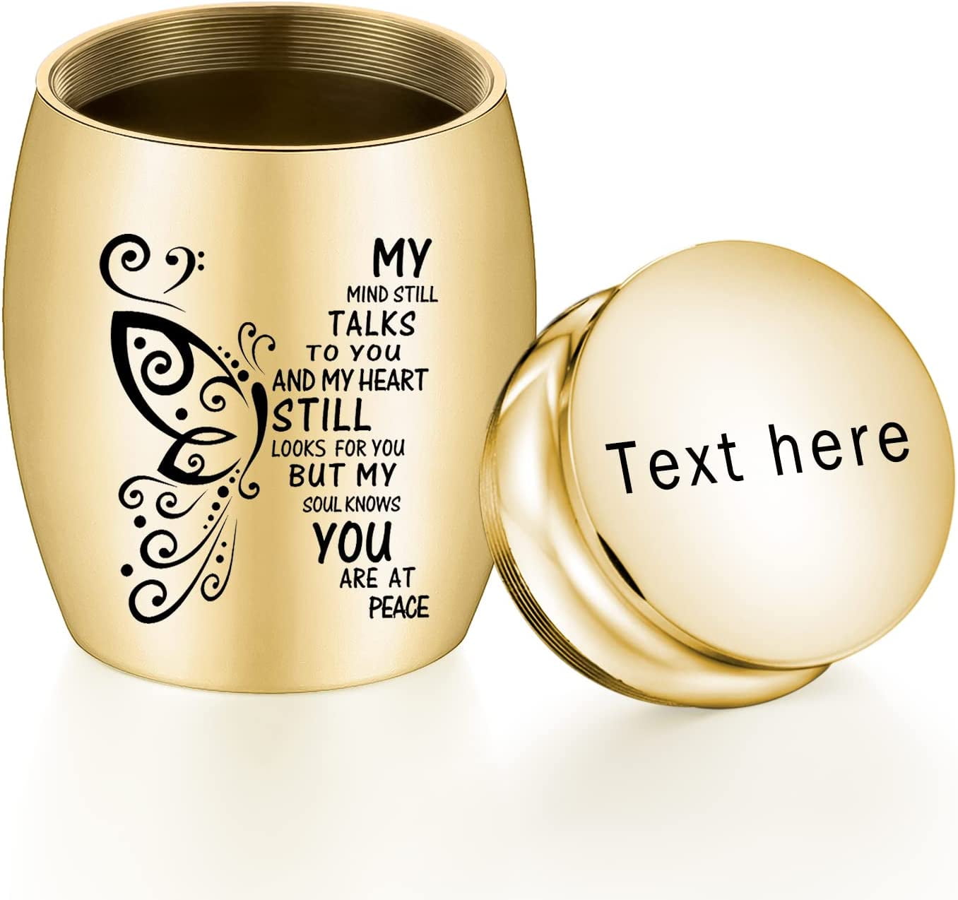 1.57 Inch Small Keepsake Urn for Human Ashes Butterfly Mini Urn ...