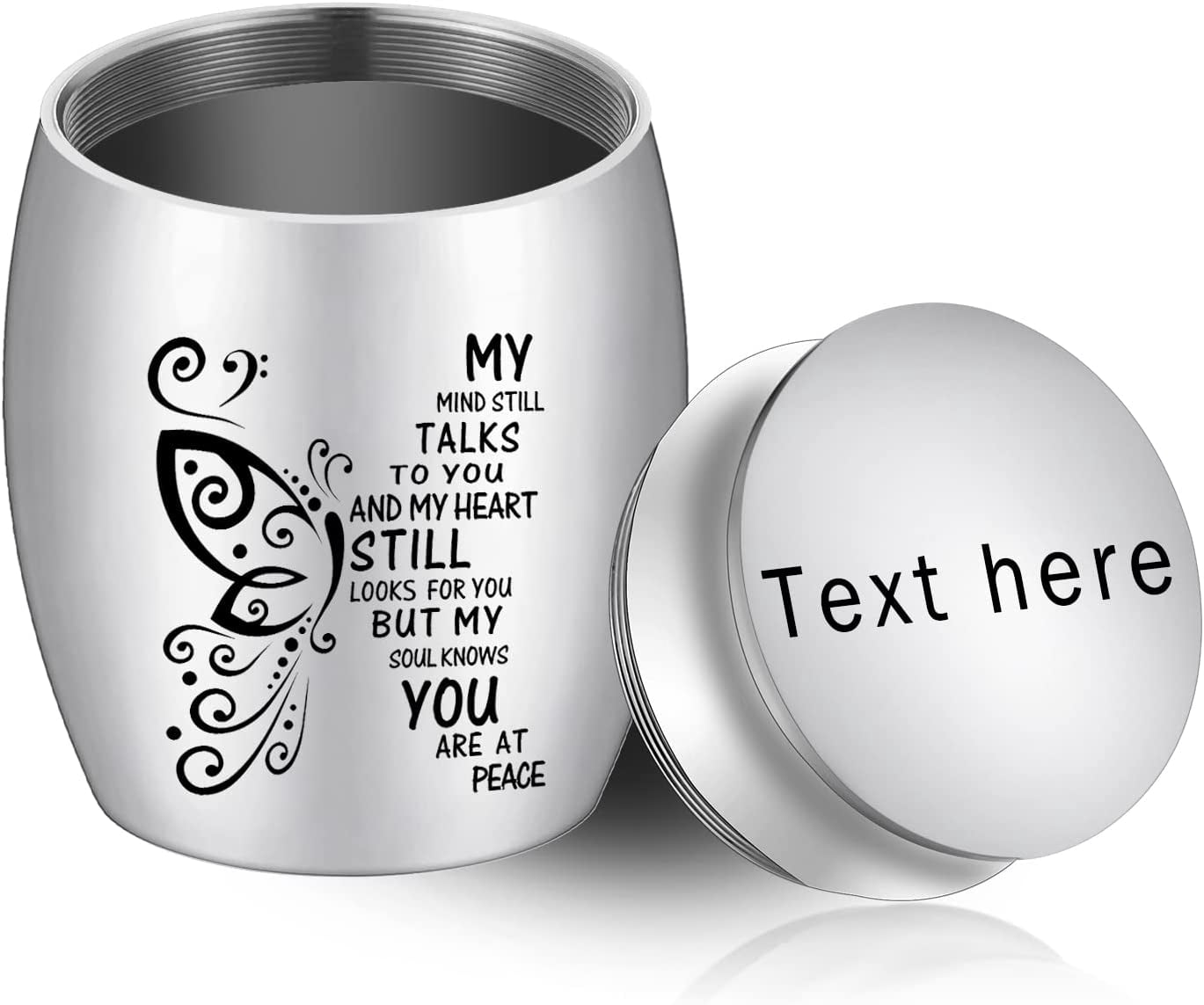 1.57 Inch Small Keepsake Urn for Human Ashes Butterfly Mini Urn ...