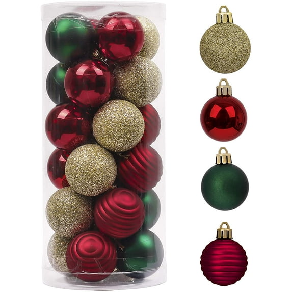 1.57 Inches Small Christmas Tree Decorations Ornament Set for Fall ...