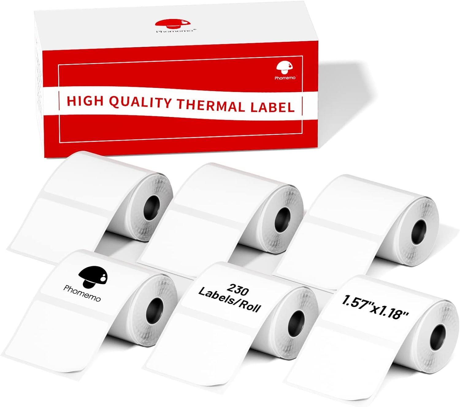 1.57"x1.18"(40x30mm) Label, 6 Rolls M110/M100/M150/M250/M220 Thermal ...