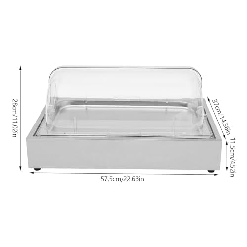 1.59 Gal Ice Food Serving Display Tray, Buffet Cold Serving Cooler ...