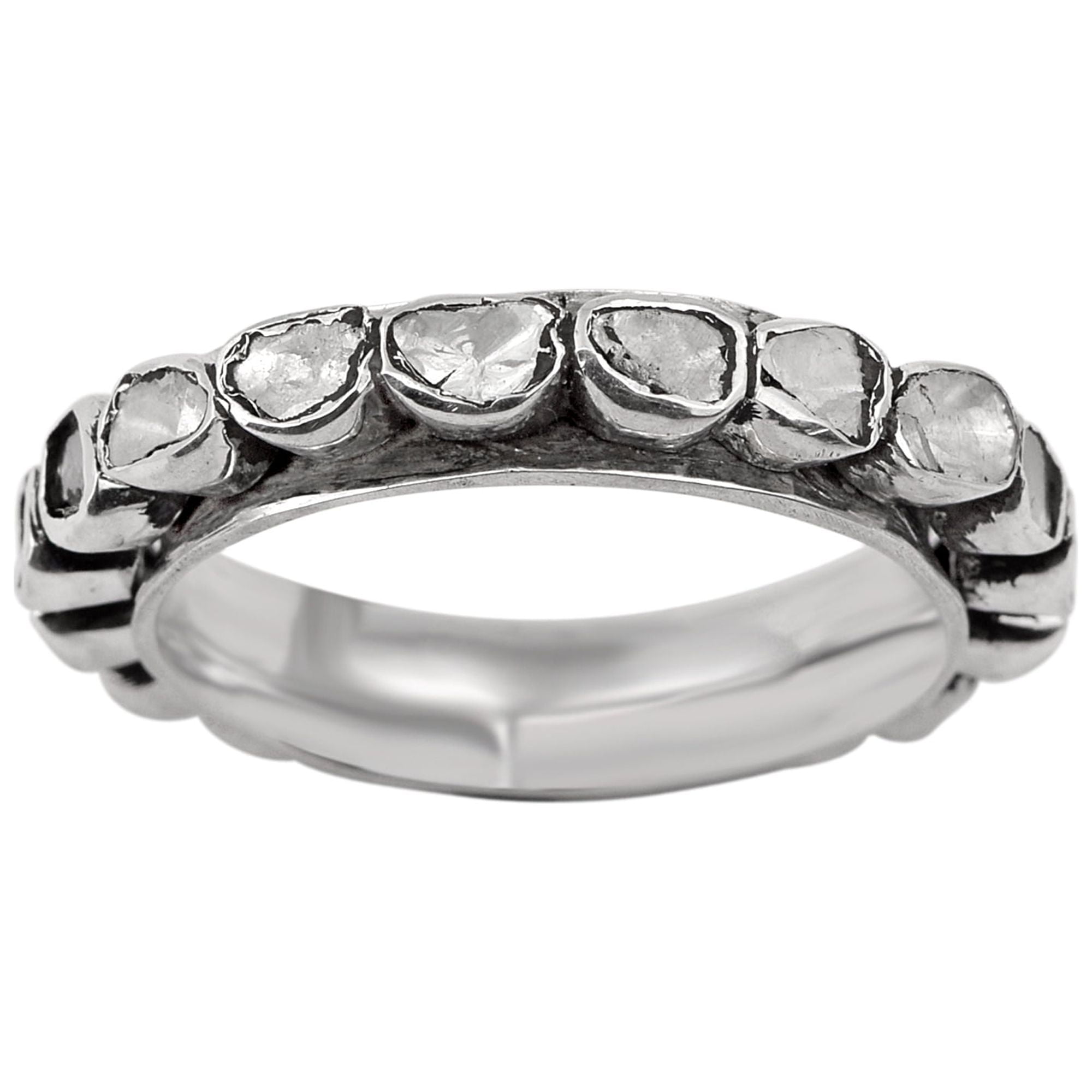 Mooneye 1.50 CTW Slice Polki Diamond Spinner Ring Women Valentines Day ...