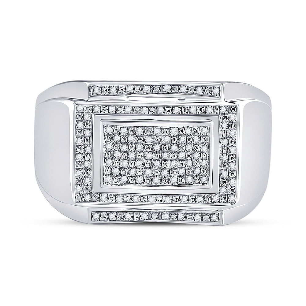 1/5CTW-DIA MICRO-PAVE MENS RING - Walmart.com